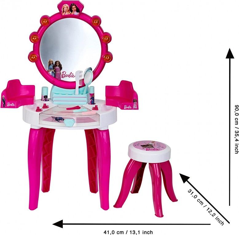 Toaletni sto Barbie sa tabureom sa svetlom i zvukom | Barbie,Beauty ...