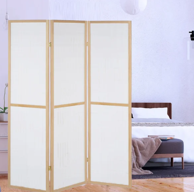 Drveni paravan sa platnom 3 krila 120x175cm | Paravani