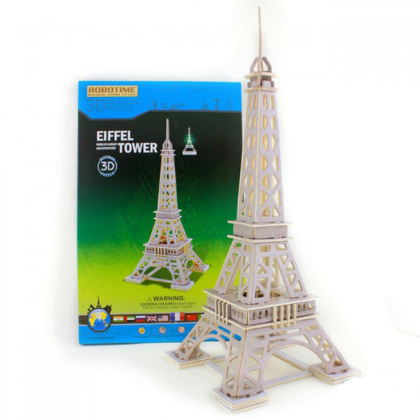 3D drvene puzzle - Ajfelov toranj | Puzle | EDNA