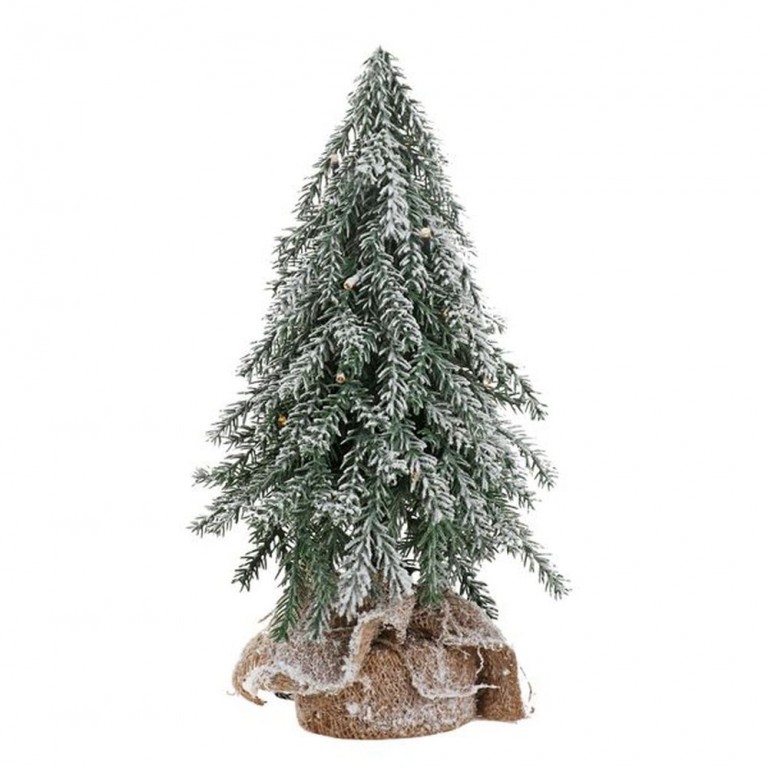 Deco wood, novogodišnja jelka u saksiji, sa sijalicama, 40cm ( 753001 ...