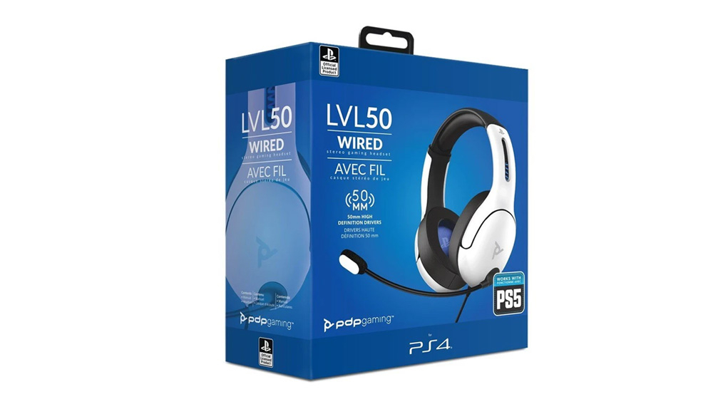 PS4/PS5 Wired Headset LVL50 White | Slušalice