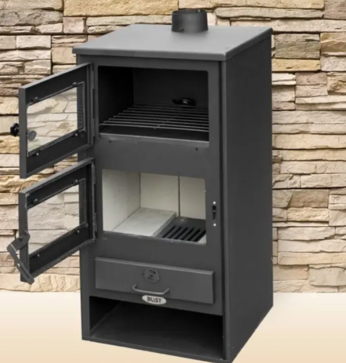 Peć napoli sa rernom 510x490x1070mm, 10-12kw | Peći na drva i čvrsta ...