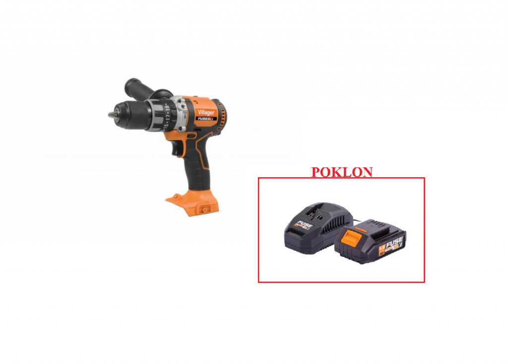 Fuse akumulatorska brushless udarna bušilica VPL 8120 + POKLON Fuse set ...