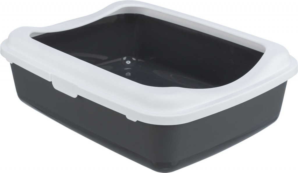 Toalet za mace classic sa ramom 37x15x47 sivo/beli | Toaleti i posipi ...