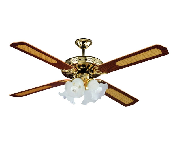Plafonski luster ventilator sa 4 sijalice | Ventilatori | Elit