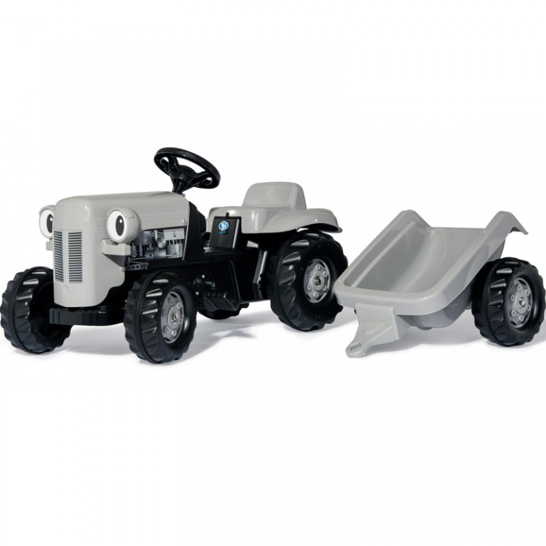 Traktor na pedale RollyToys Kid Grey Fergie sa prikolicom | Dečiji ...