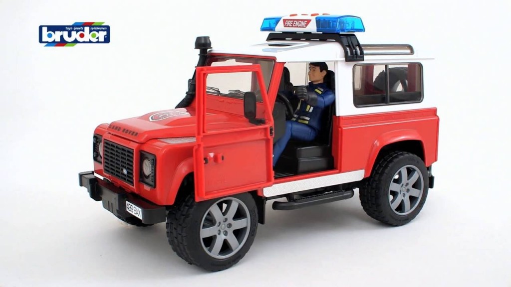 Bruder džip vatrogasni Land Rover Defender | Olimp Sport