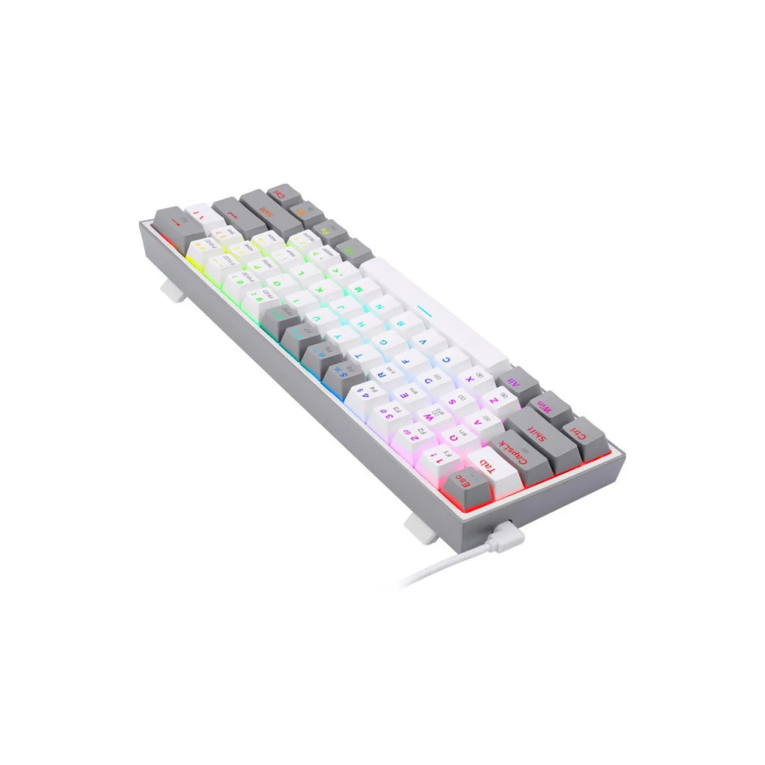 Redragon Fizz Pro Grey/White K616 RGB Wireless/Wired Mechanical Gaming ...