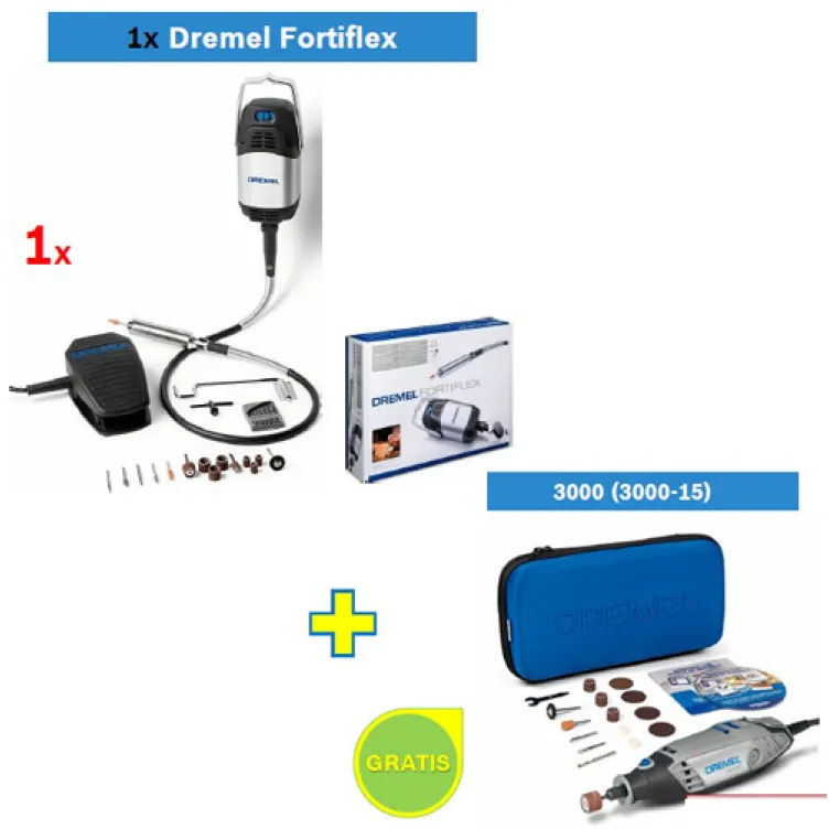 Višenamenski alat DREMEL Fortiflex + Dremel 3000 (3000-15) GRATIS ...