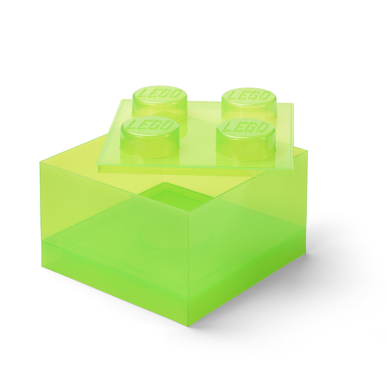 LEGO kutija za odlaganje sa poklopcem (4): Svetlucavo svetlo zelena ...