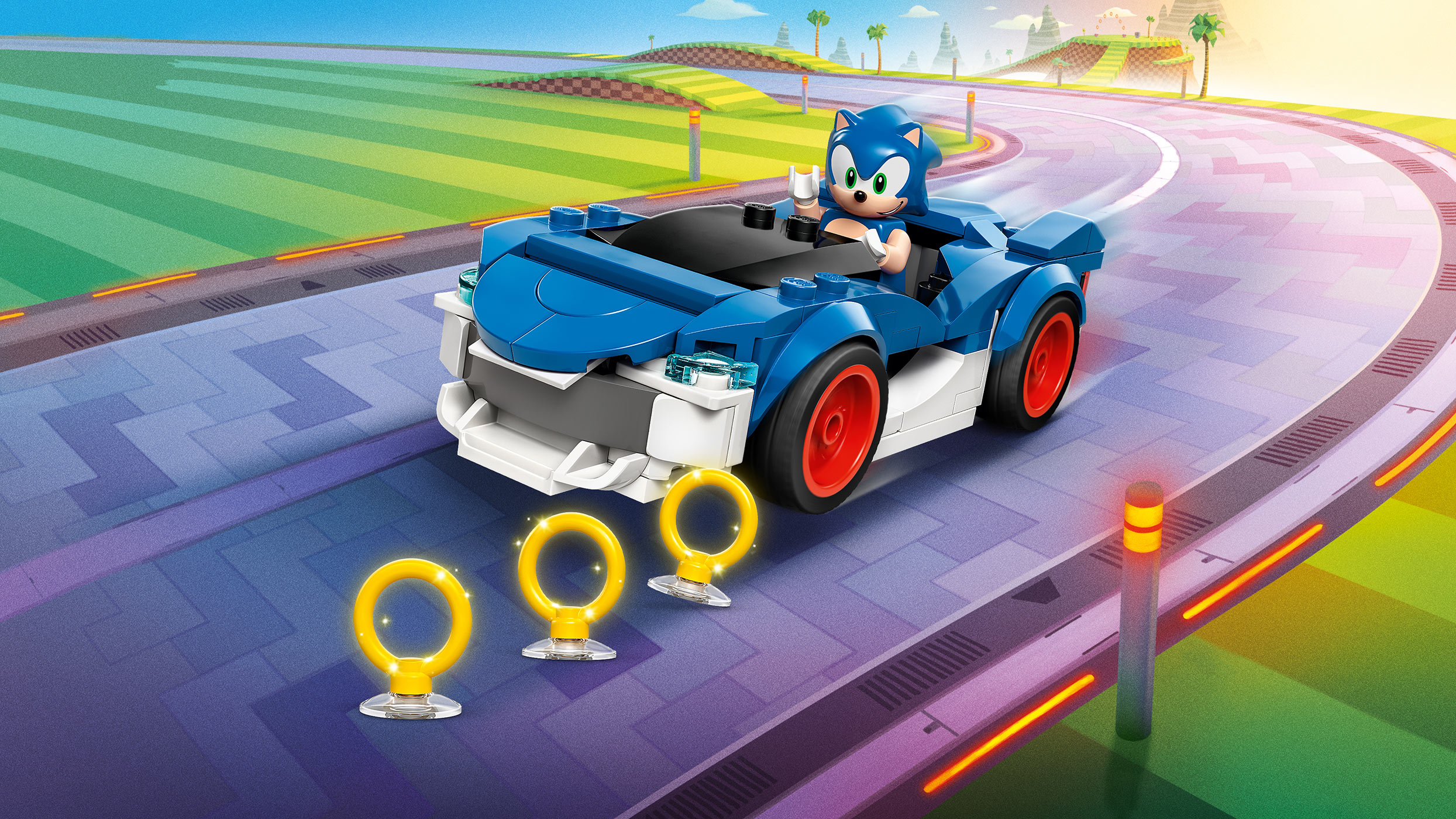 77117 Sonic automobil: Munja Zvezda brzine | Lego kocke