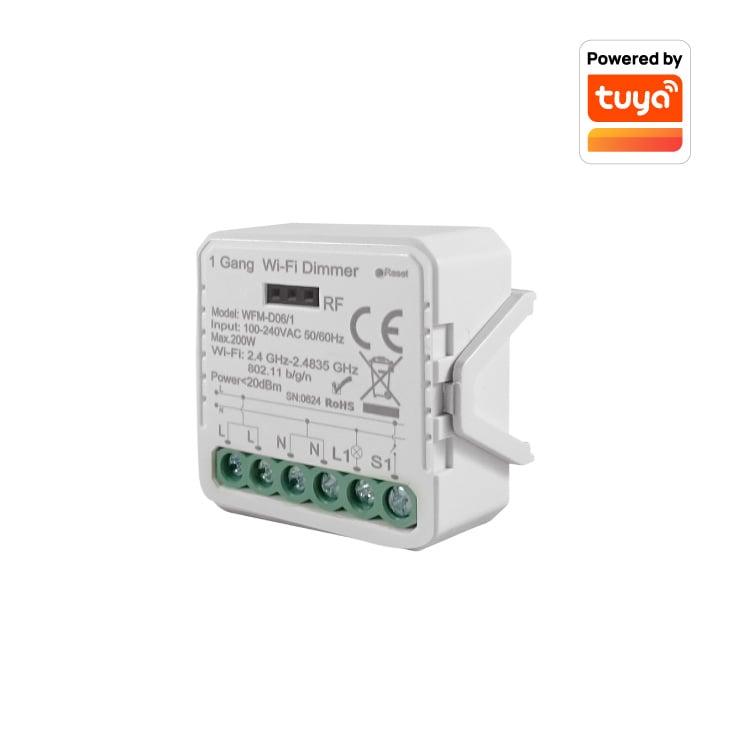 Wi-Fi smart prekidač-modul dimer, 1x200W | Zidni prekidači i tasteri